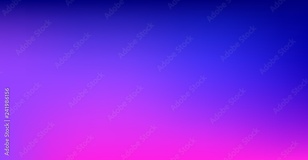 Purple Blue Gradient Vibrant Dreamy Vector Background. Sunrise, Sunset ...
