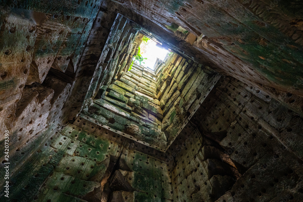 inside tower at Ta prohm temple Stock Photo | Adobe Stock