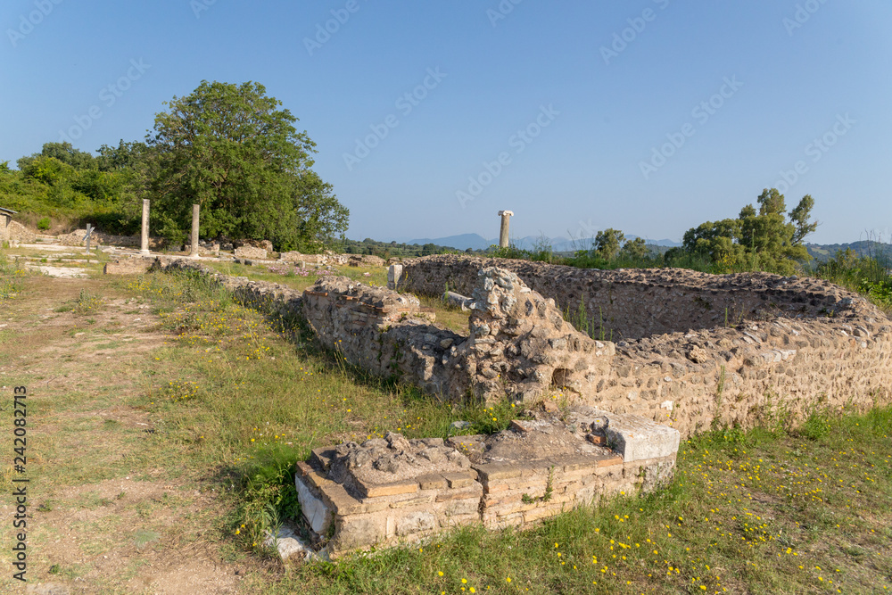 ancient Nikopolis in preveza greece paleochristian church in the castle ...