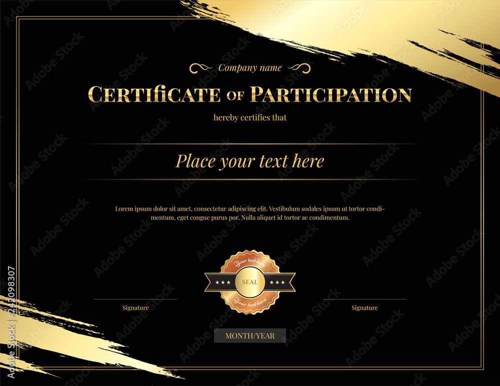 Certificate template in sport theme with watermark background, Diploma ...