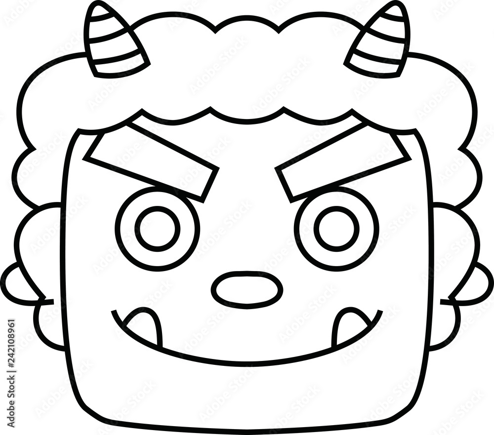 Setsubun Mask Template