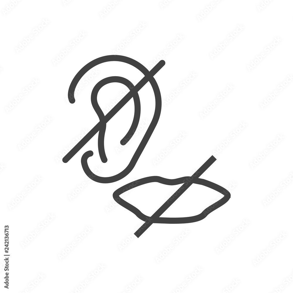 Deaf Logo Vector