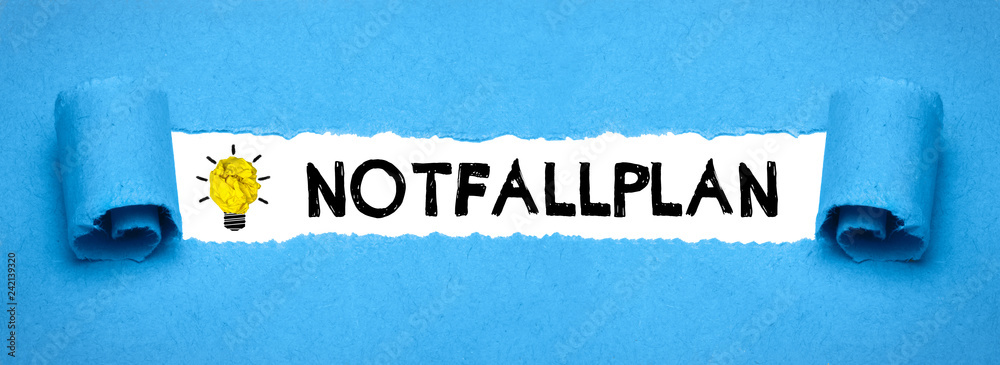 Notfallplan Stock Photo | Adobe Stock
