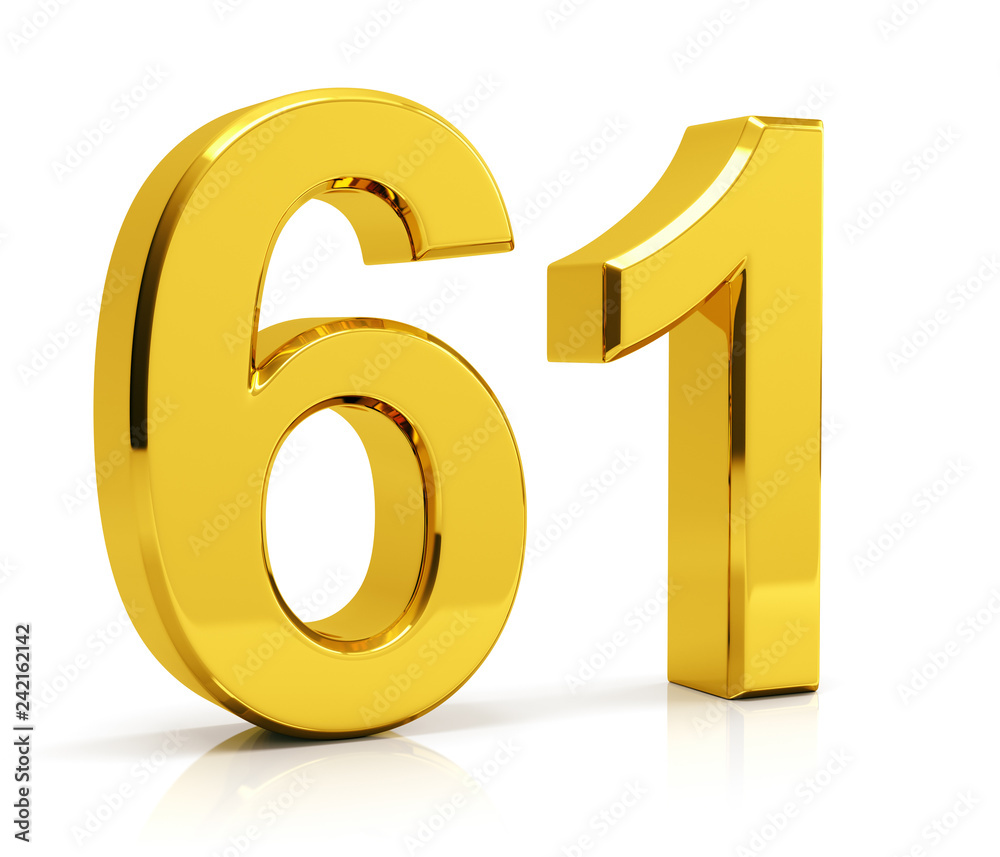 Number 61 Stock Illustration | Adobe Stock