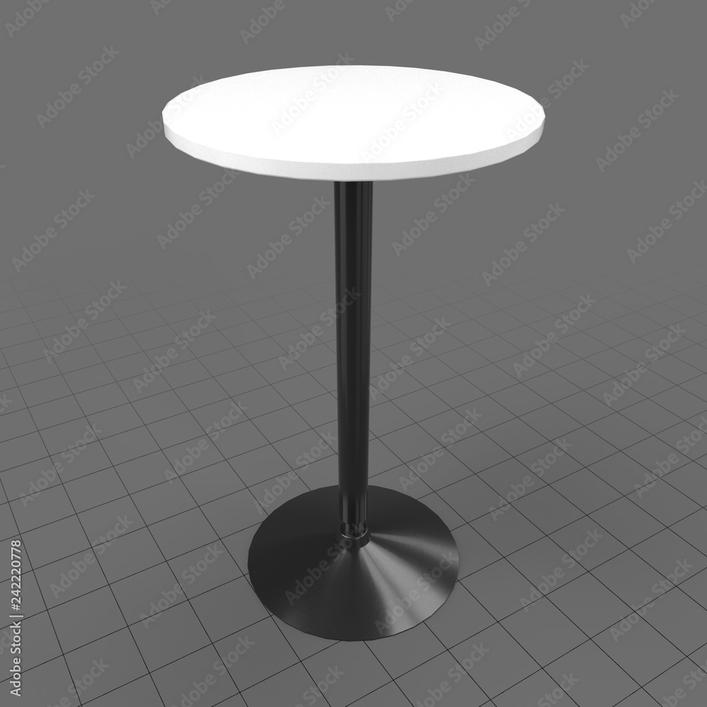 Standing table Stock 3D asset | Adobe Stock