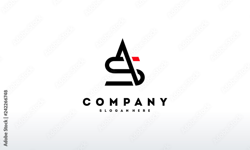 SA AS Logo designs, SA AS initial logo template vector de Stock | Adobe ...