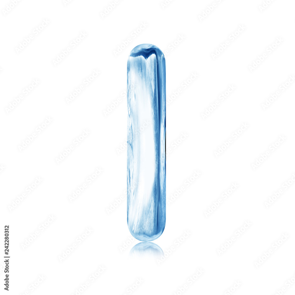 ICE CUBE FONTS A TO Z 1 TO 0 Stock Photo | Adobe Stock