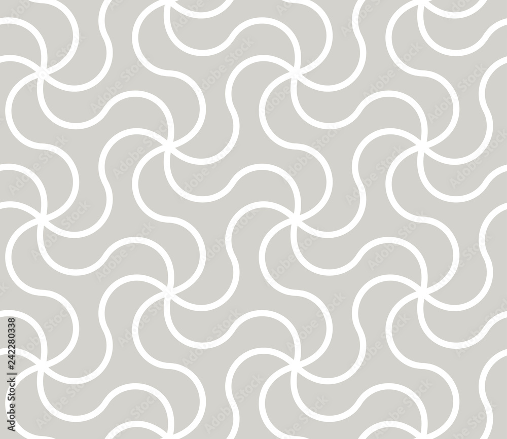 Abstract simple geometric vector seamless pattern with white wavy lines ...