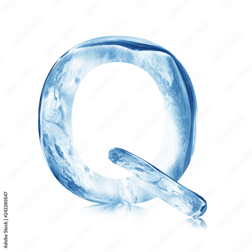 ICE CUBE FONTS A TO Z 1 TO 0 Stock Photo | Adobe Stock