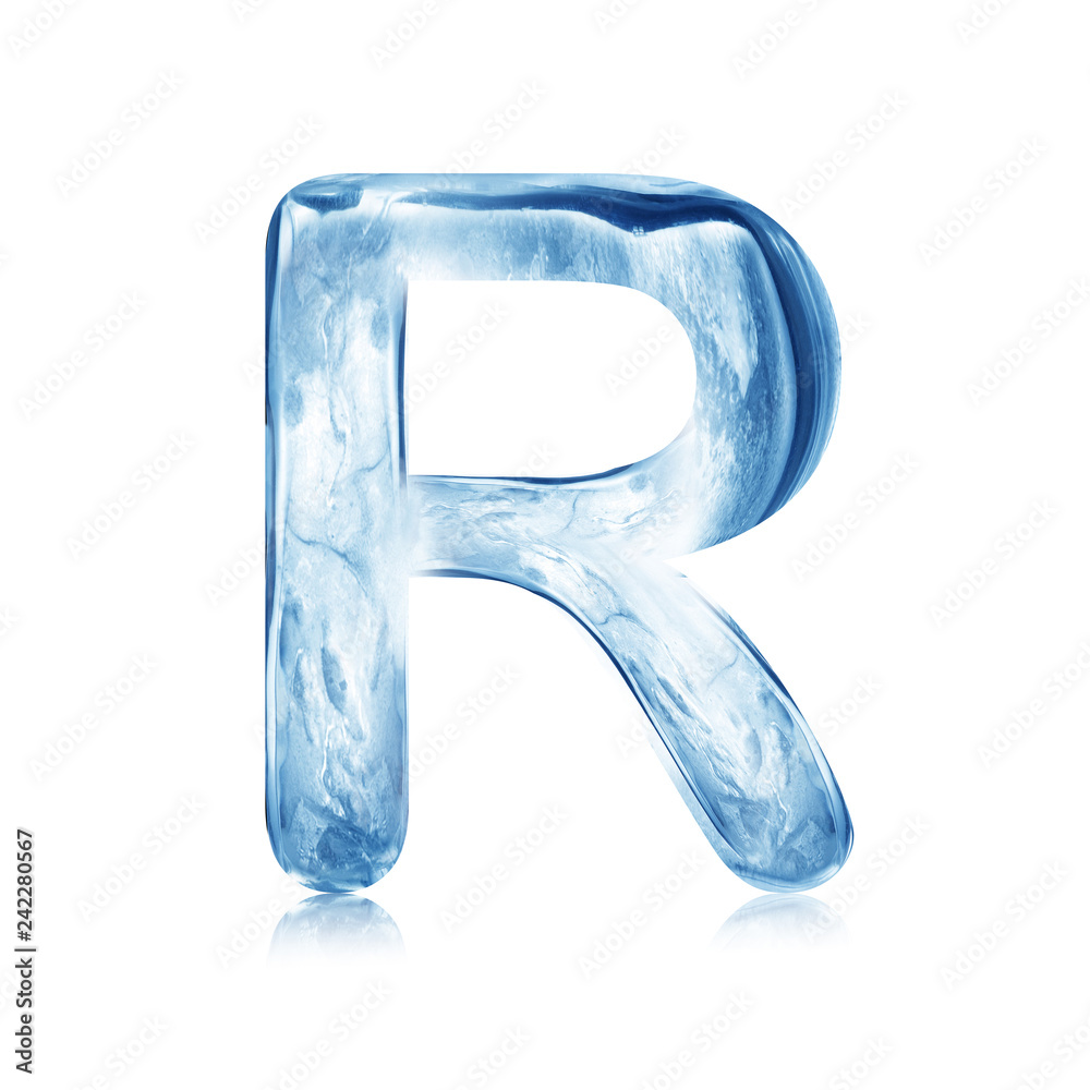 ICE CUBE FONTS A TO Z 1 TO 0 Stock Illustration | Adobe Stock