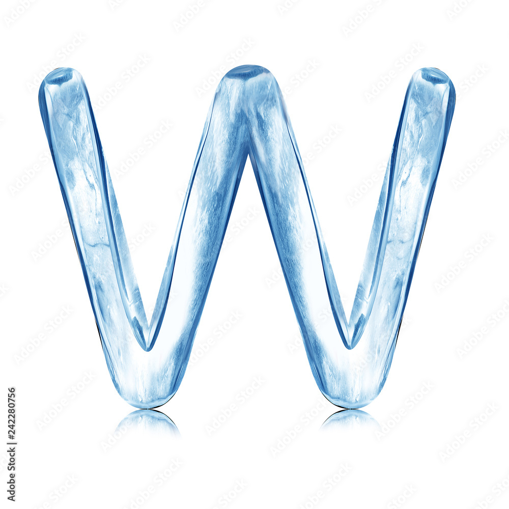 ICE CUBE FONTS A TO Z 1 TO 0 Stock Photo | Adobe Stock