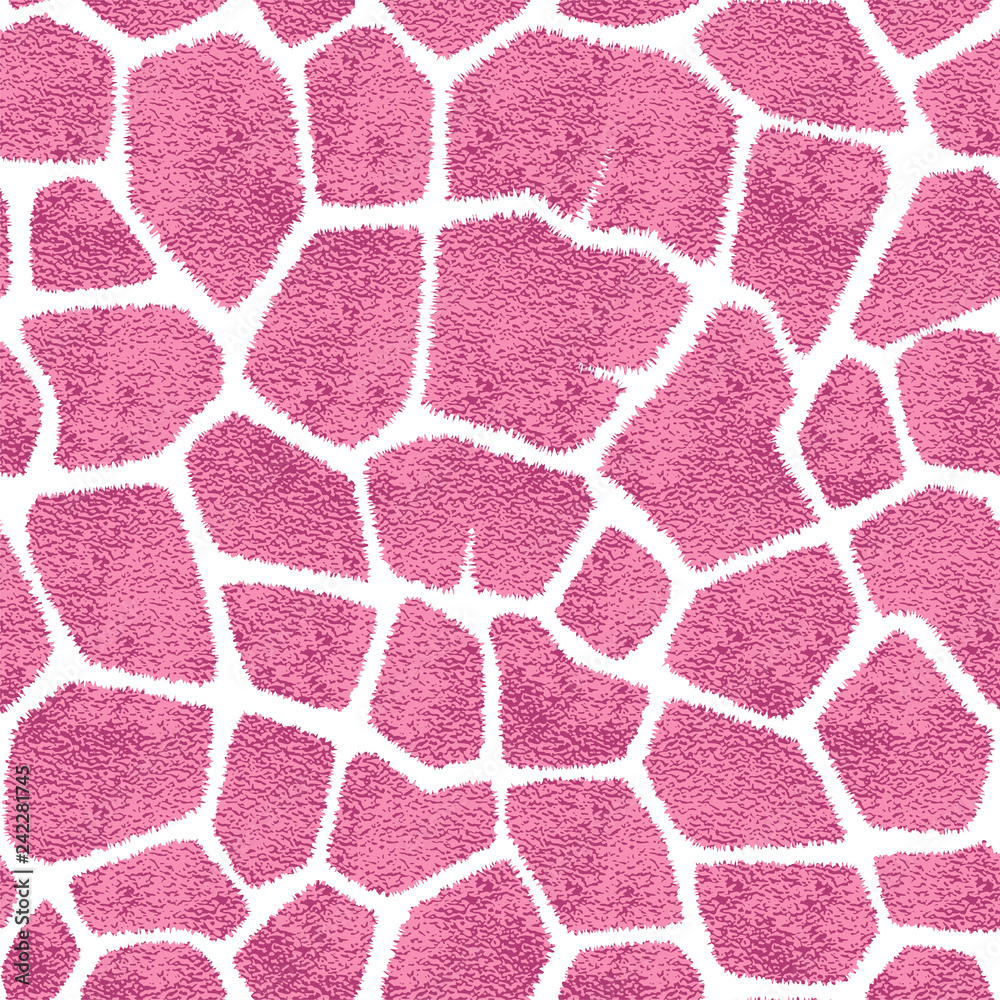 Seamless pink giraffe skin pattern. Glamorous giraffe skin print ...