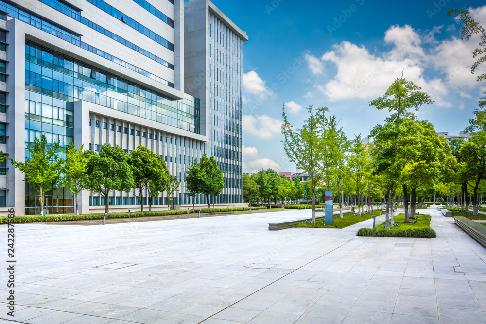 exterior of a modern office building Stock Photo | Adobe Stock