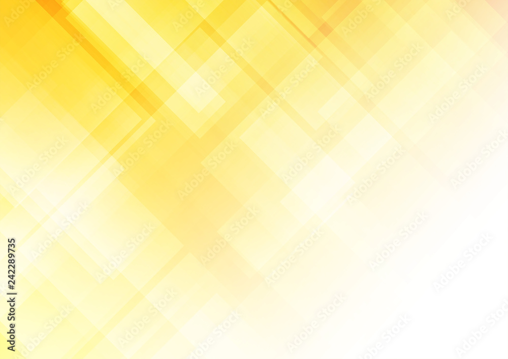 Abstract yellow background with square shapes Stock Vector | Adobe Stock