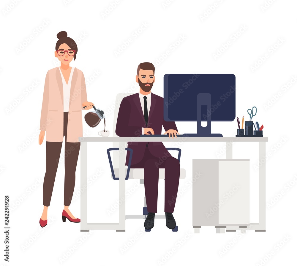 Personal Assistant Cartoon