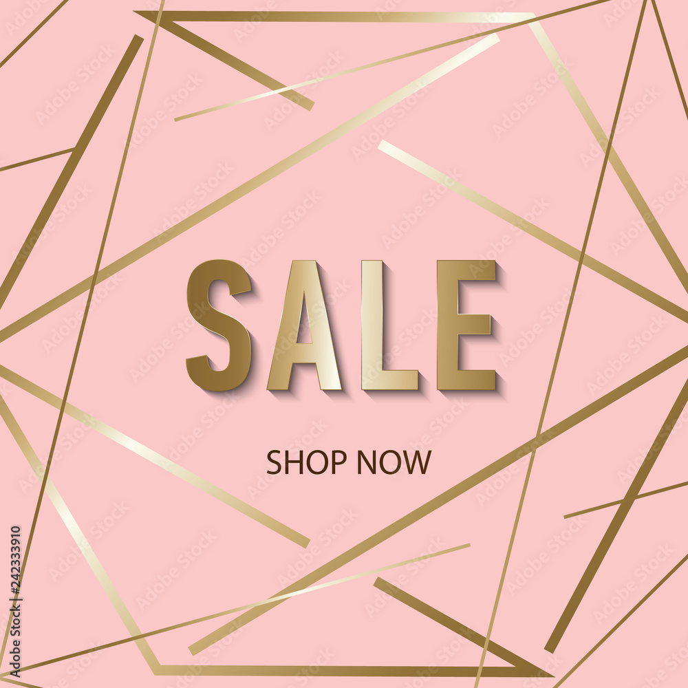 Gold sale background. Shine backdrop for flyer, poster, shopping, for ...