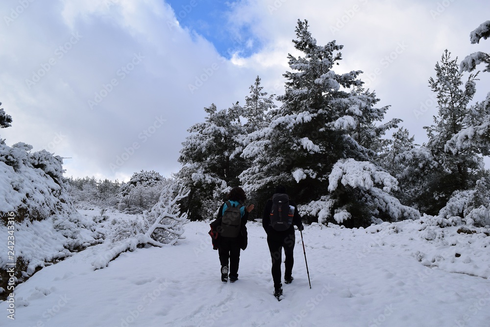 Hiking. From a hikes on the Karia trail.Turgut Castle. The Hydas ...