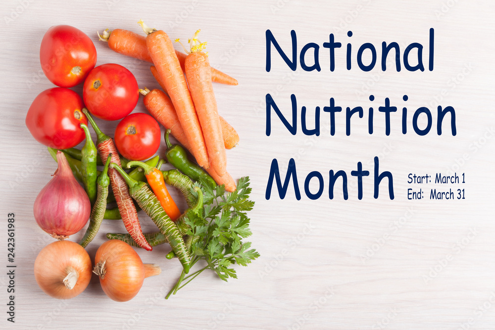 National Nutrition Month Stock Photo | Adobe Stock