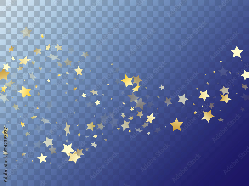 Star shining gold gradient sparkles on transparent background. Stock ...