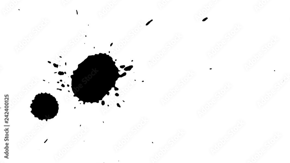 Black spots on a transparent background Stock 비디오 | Adobe Stock