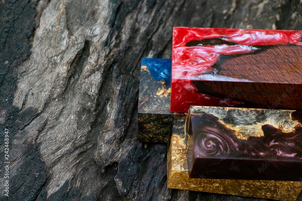 casting epoxy resin Stabilizing Afzelia burl wood color full abstract ...