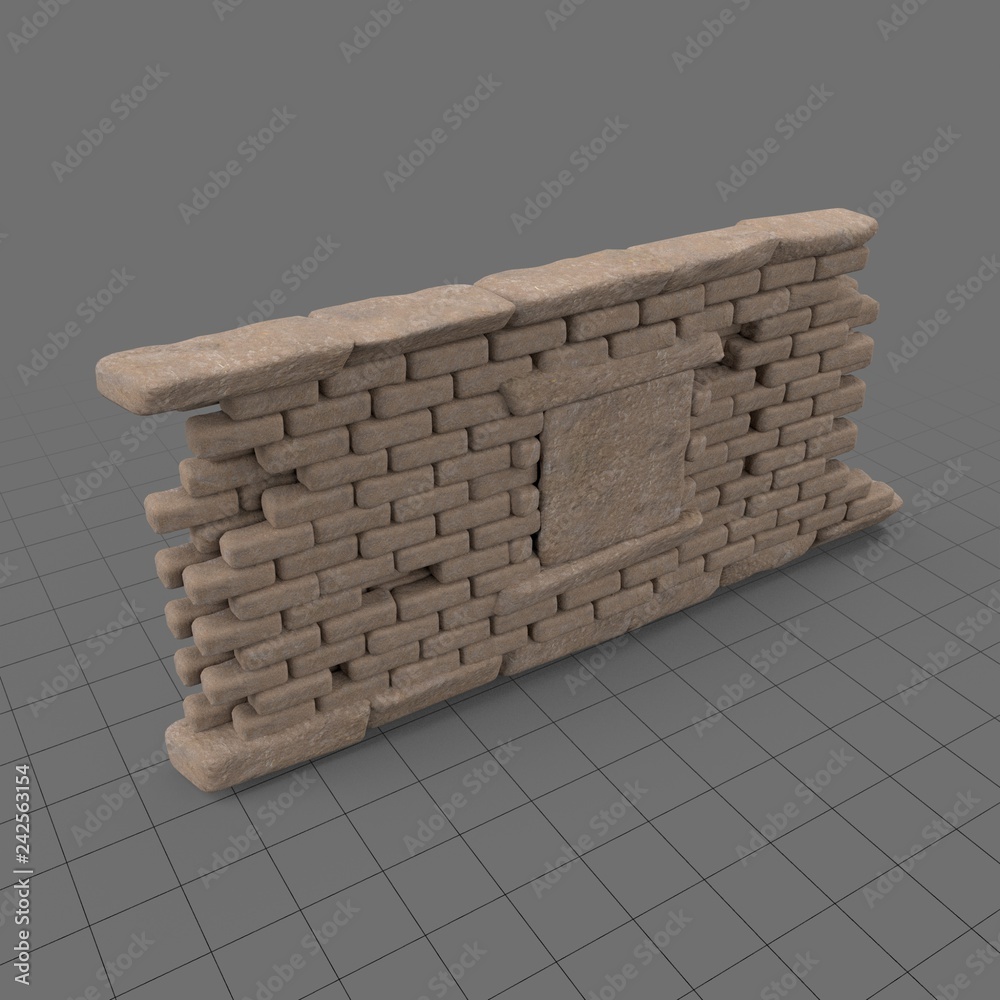 Ancient wall Stock 3D asset | Adobe Stock