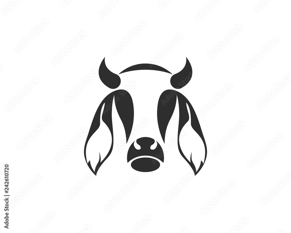 Vector of cow design on white background. Vector illustration. Farm ...