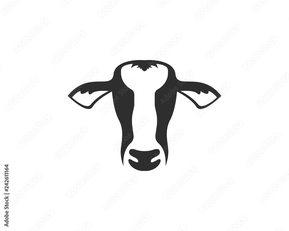 Vector of cow design on white background. Vector illustration. Farm ...