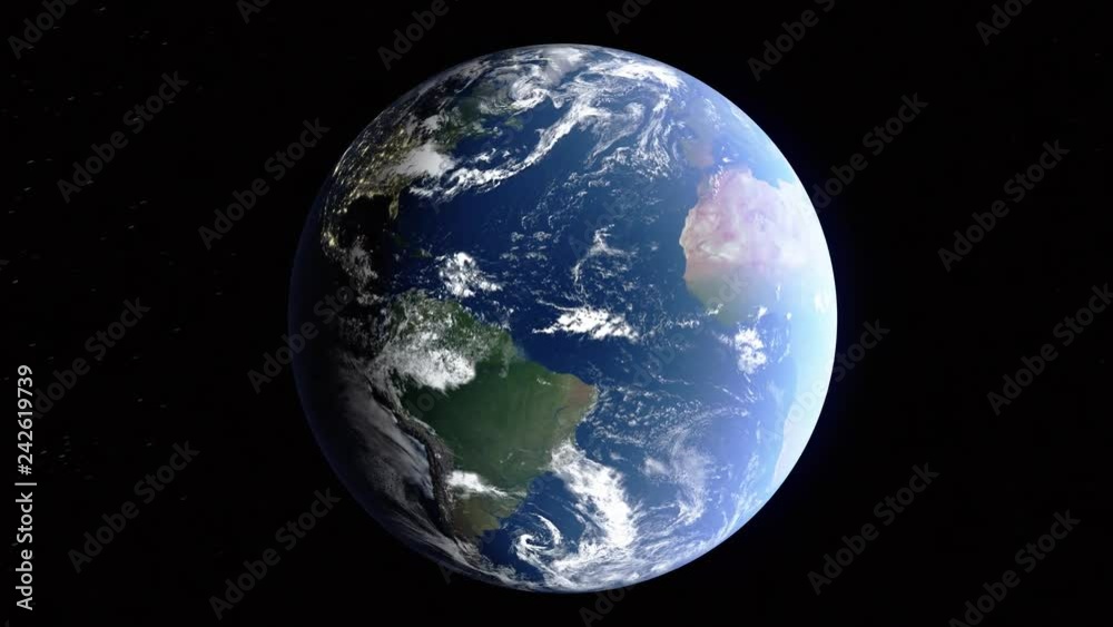 Realistic 3d animated earth showing the borders of the country Israel ...