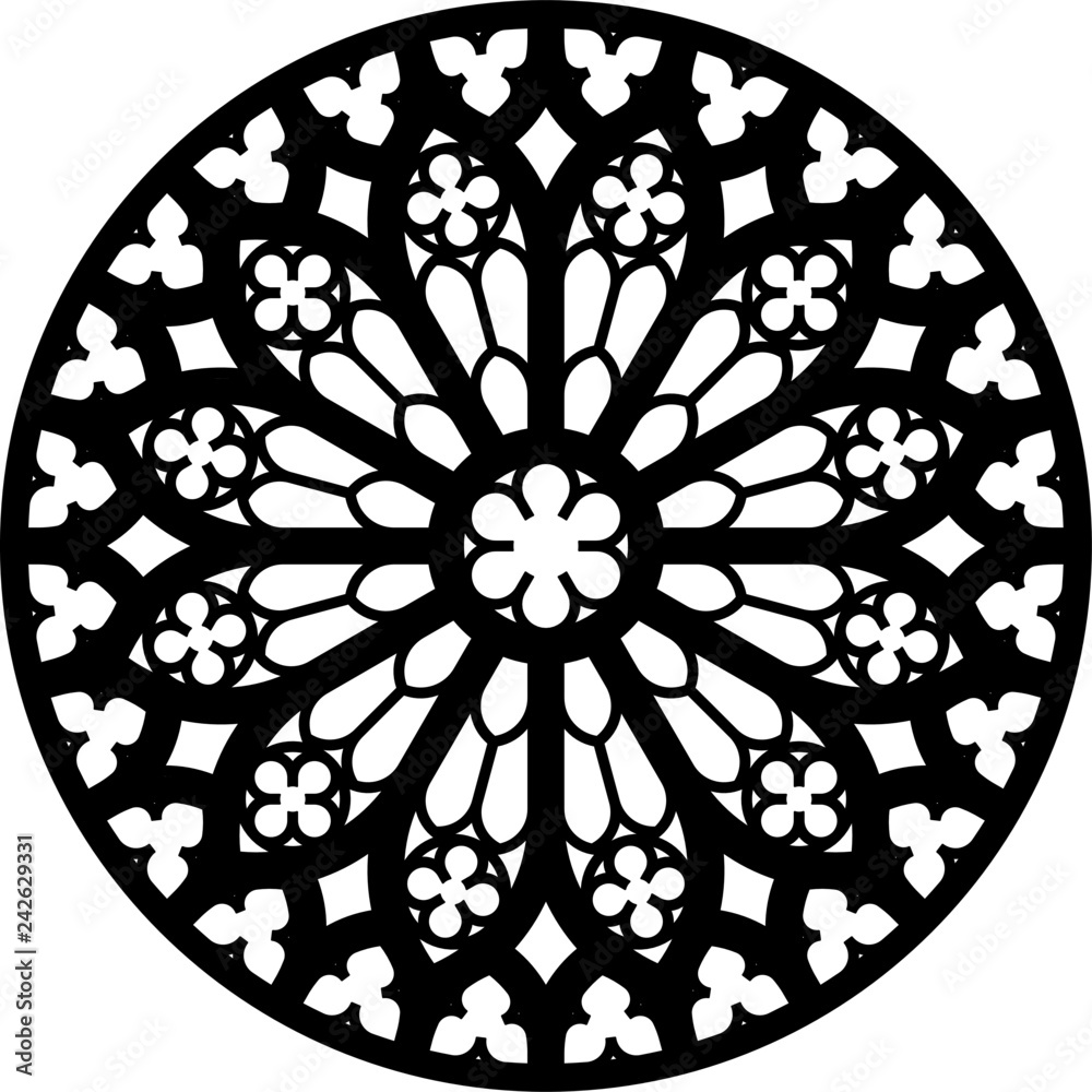 Rose Window Outline
