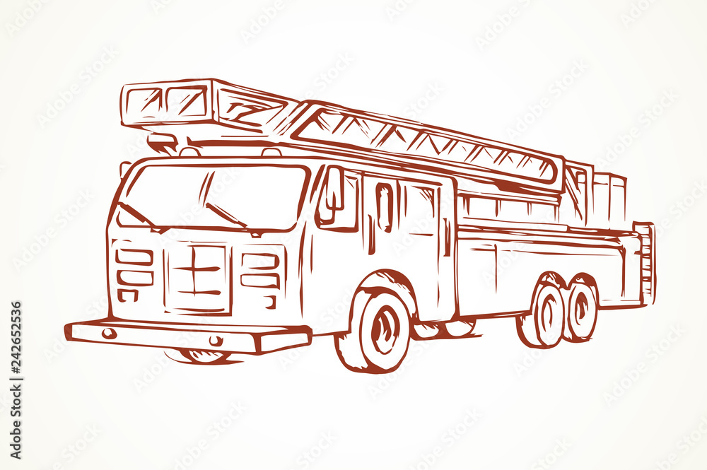 Fire Engine Drawing