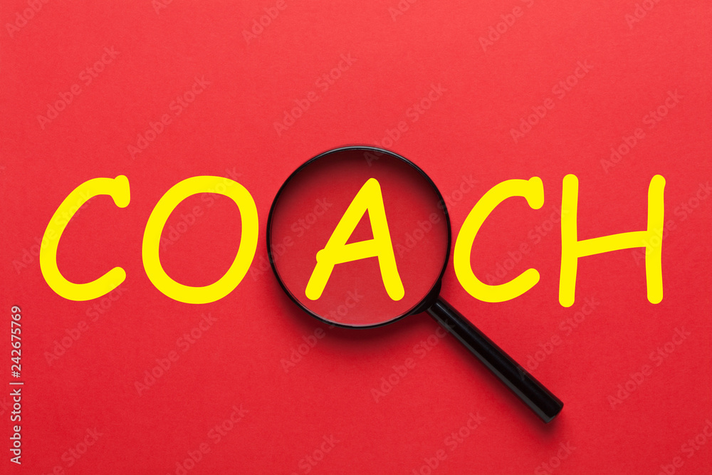 Coach Word Concept Stock Photo | Adobe Stock