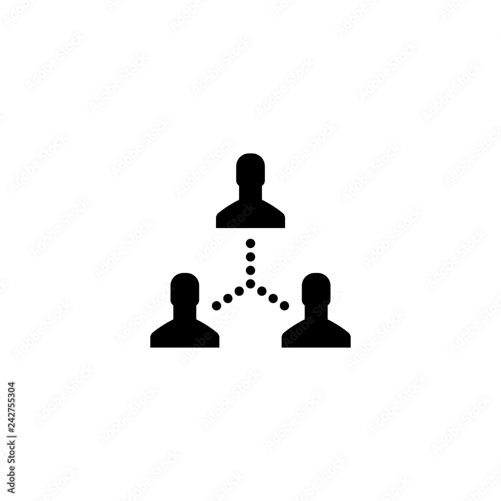 team icon vector. team vector graphic illustration Stock Vector | Adobe ...