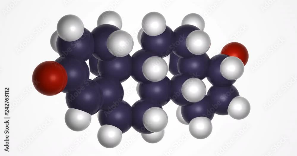 Testosterone, male sex hormone and an anabolic steroid, 3d molecular ...