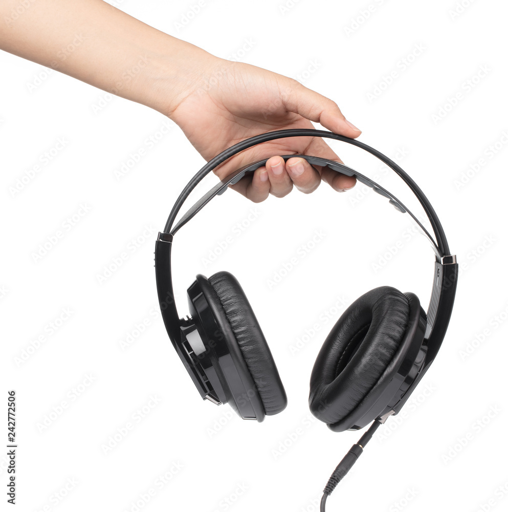 Hands Holding Headphones