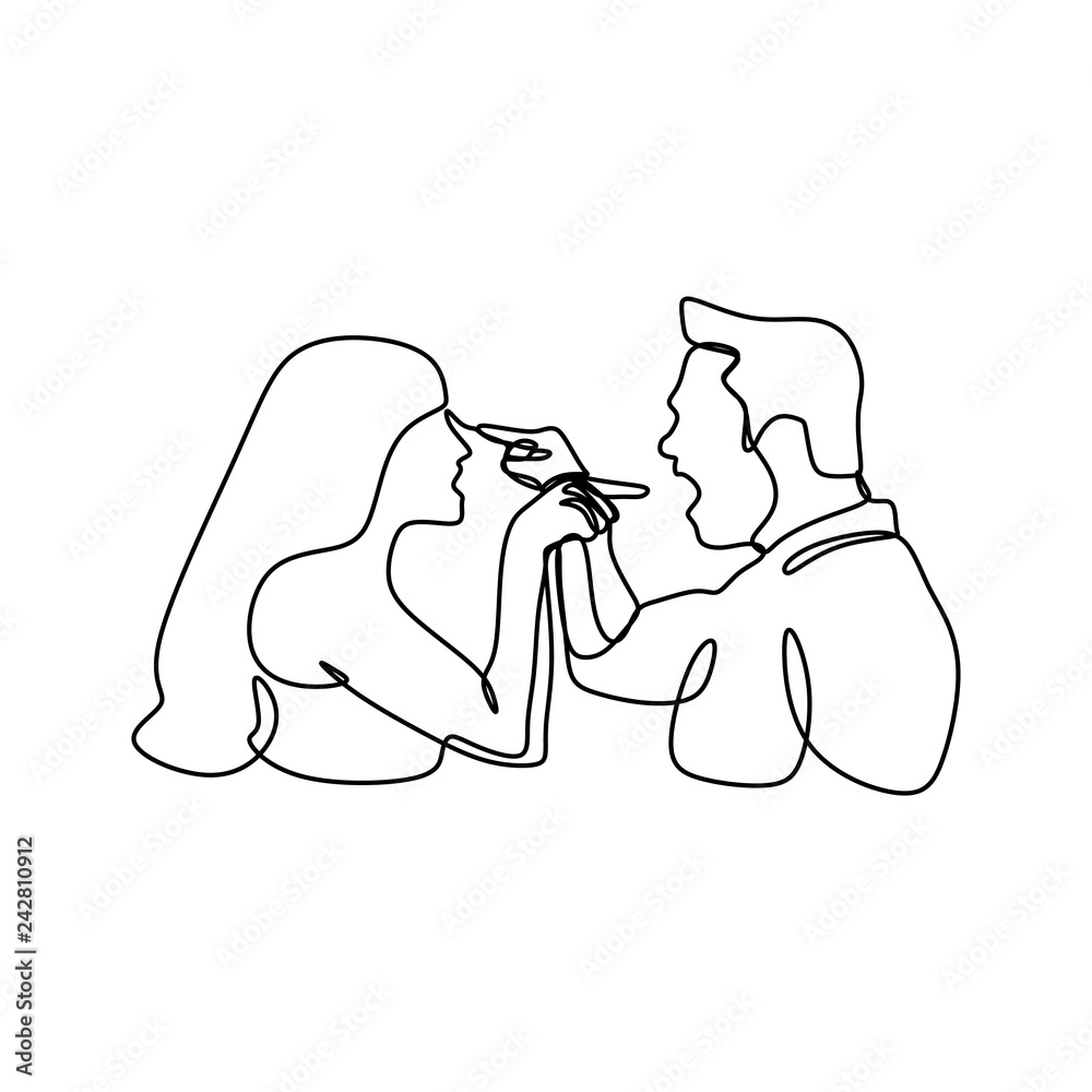 Angry Couple Drawing