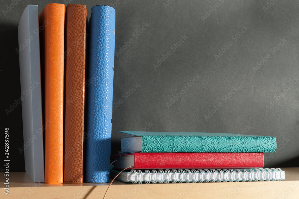 diary on the bookshelf Stock Photo | Adobe Stock