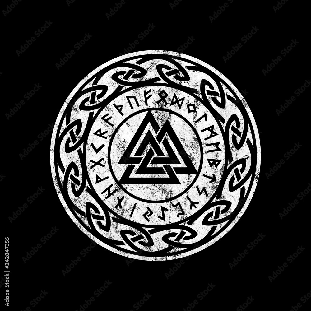 Valknut Odin Symbol Stock-Illustration | Adobe Stock
