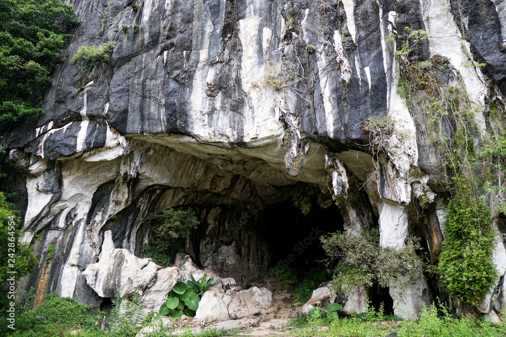 Poster Beautiful natural limestone cave entrance in Malaysia – Wall Art ...