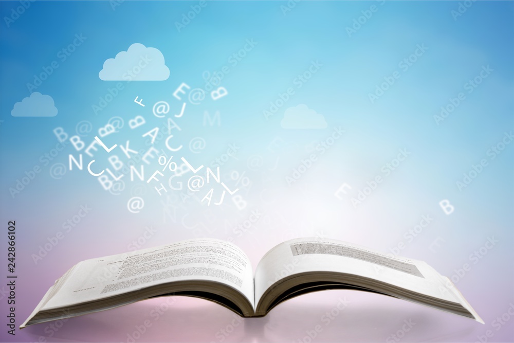 Dictionary study translate bilingual english background book foto de ...