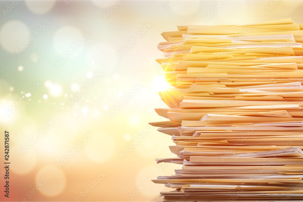 Documents accounting assessment assignment background Stock Photo ...