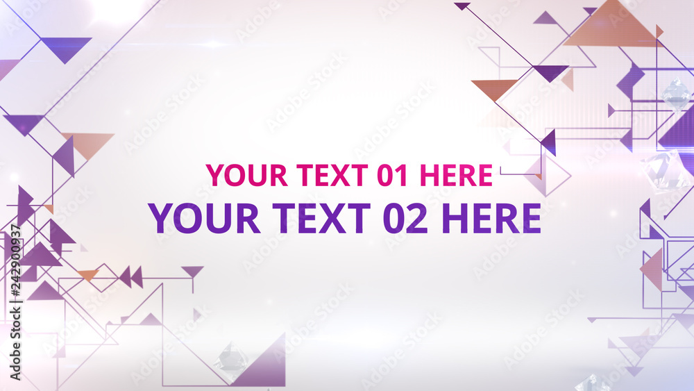Triangle Connections Title Stock Template | Adobe Stock