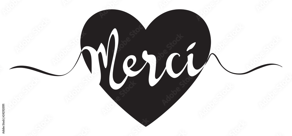 Vecteur Stock ICÔNE MERCI | Adobe Stock