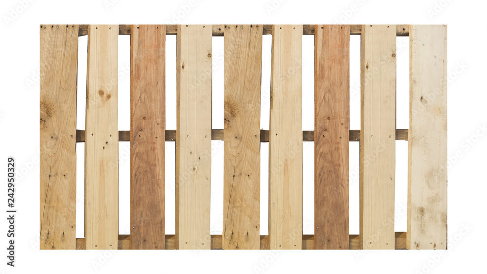 top view of isolated wood pallet on the white background Stock Photo ...