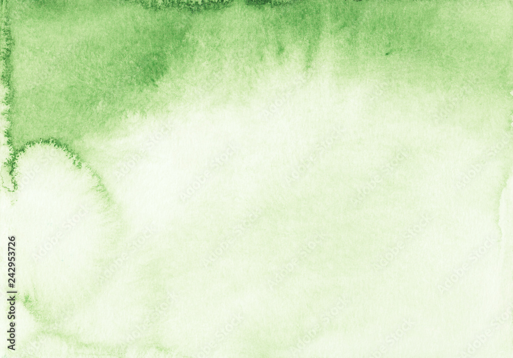 Watercolor Light Green Gradient Background Texture Aquarelle Liquid