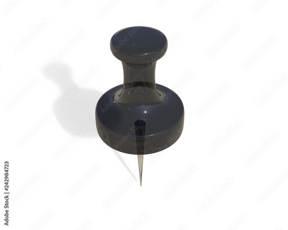 Push Pin All rendered with separate background and objects in different ...