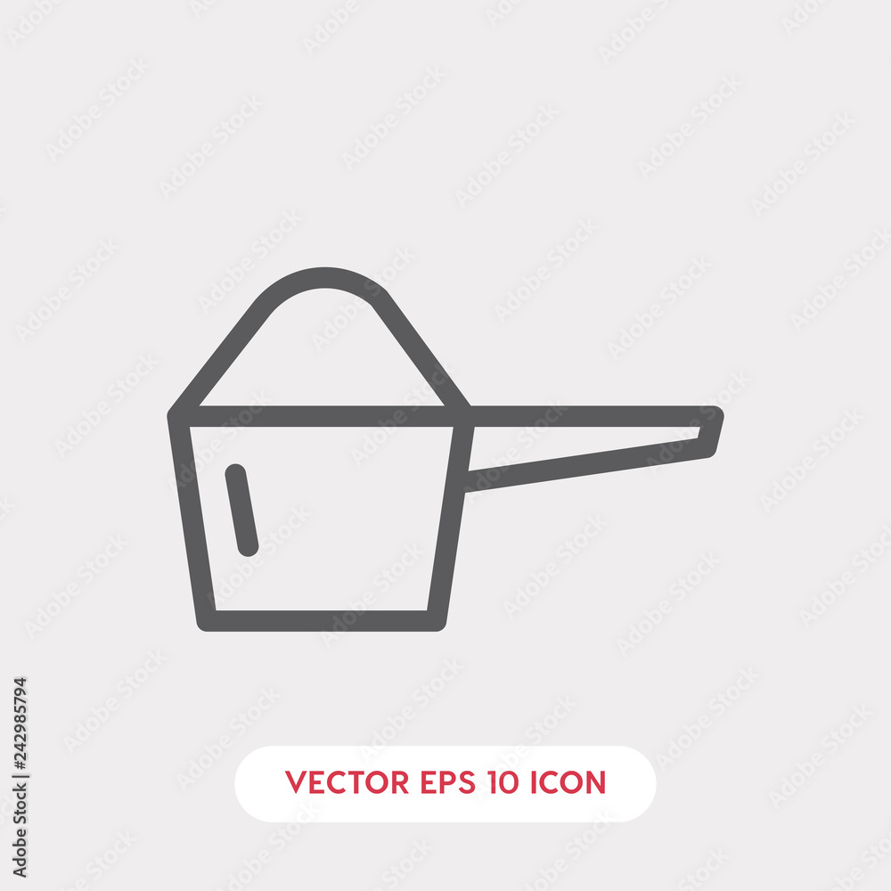 scoop icon. scoop vector symbol. Linear style sign for mobile concept ...