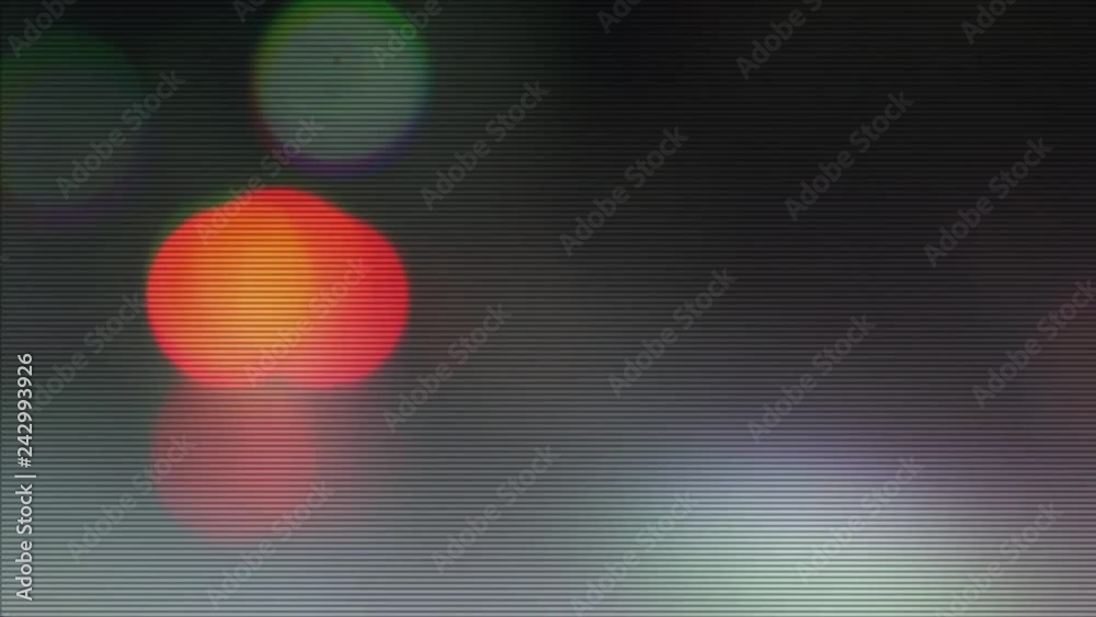 Dramatic bokeh with interlaced scan-lines retro VHS backdrop 素材庫影片 ...