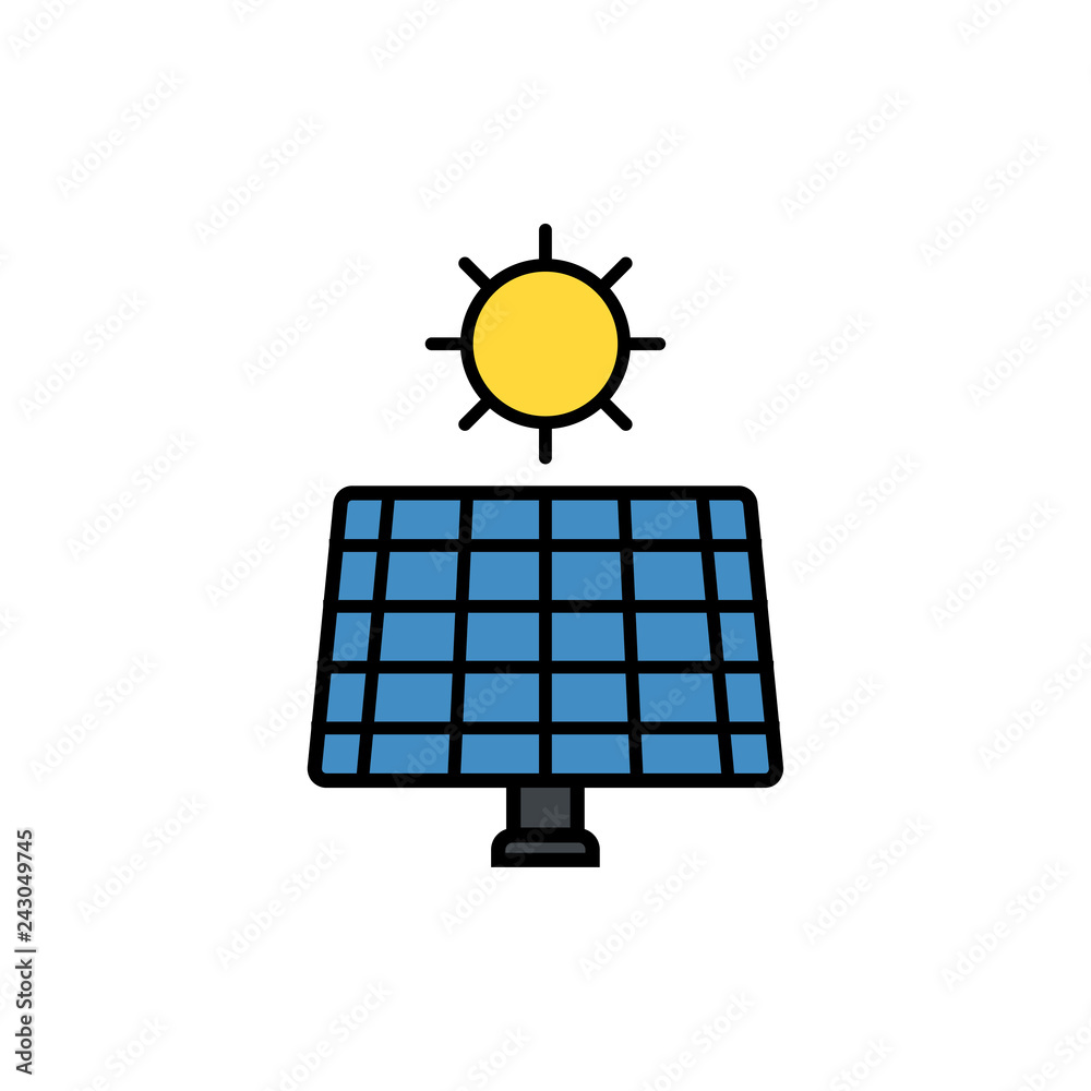 Solar Panel Symbol