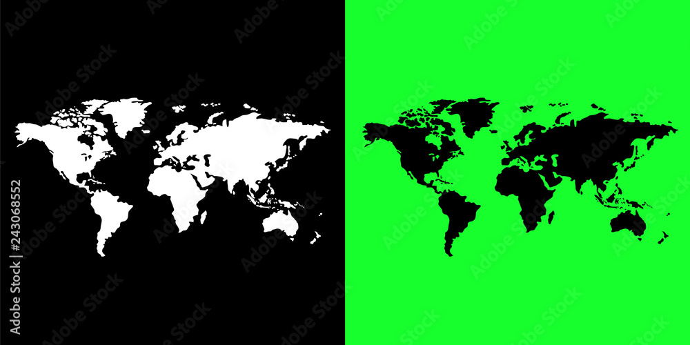world map free hand style vector free from map illustration Stock ...